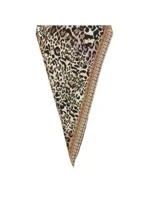 PIERRE-LOUIS MASCIA Leopard-print Scarf - Brown