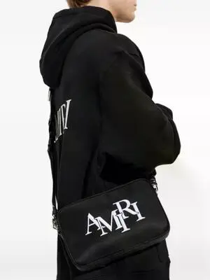 Amiri Logo Embroidered Messenger Bag