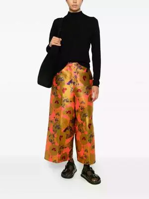 PSOPHIA High-neck Fine Knit Long-sleeve Sweater