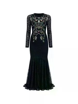 Dolce & Gabbana Crystal-embellished Lace Maxi Dress