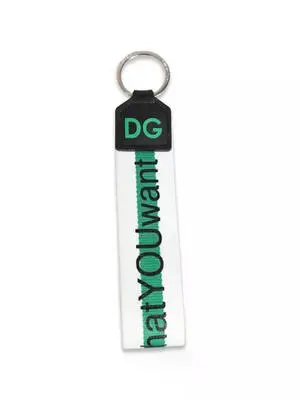 Dolce & Gabbana Dg Logo Keychain - White