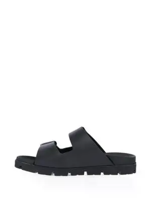 Prada Logo Buckle Fastening Sandals