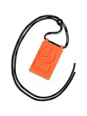 Dolce & Gabbana Dg Embossed Badge Holder - Orange