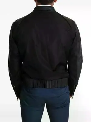 Dolce & Gabbana Paneled Leather Bomber Jacket