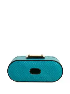 Dolce & Gabbana Logo-plaque Pebbled Leather Airpods Case