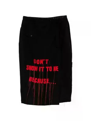 Yohji Yamamoto Pegtop Skirt - Black