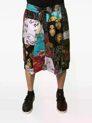 Dolce & Gabbana Patchwork Cargo Shorts