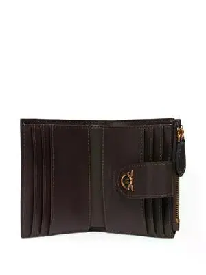 Pinko Love Birds Leather Wallet - Brown