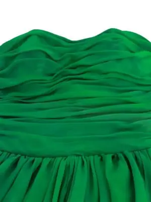 Dolce & Gabbana Pleated Silk Midi Dress