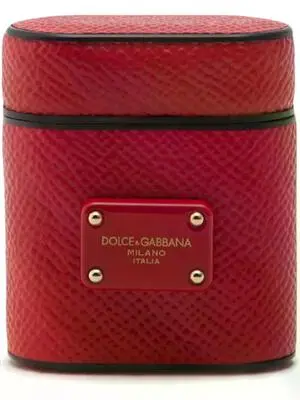 Dolce & Gabbana Logo-plaque Airpods Case - Red