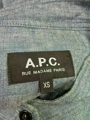 A.p.c. Officer Collar Gathered Blouse