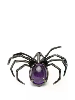Yohji Yamamoto Spider Motif Pin - Black