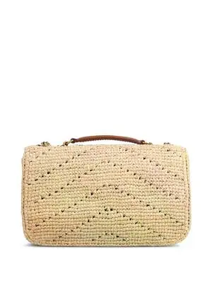 Saint Laurent Loulou Woven Design Shoulder Bag - Neutrals