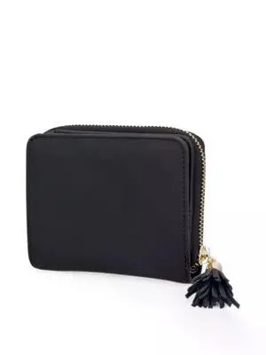 Moschino Logo-plaque Tassel-detail Wallet - Black
