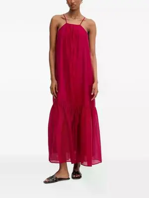 Liu Jo Pleated Ruffled Maxi Dress