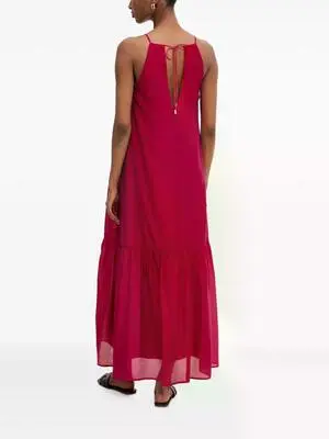 Liu Jo Pleated Ruffled Maxi Dress