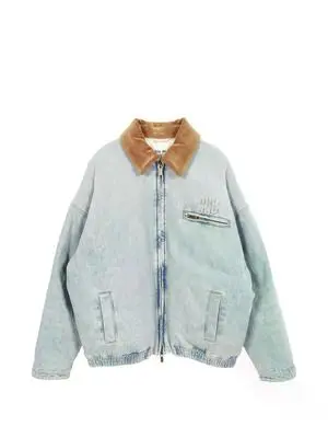 Miu Miu Corduroy Collar Denim Jacket