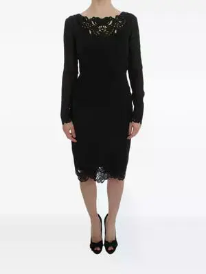 Dolce & Gabbana Laser-cut Silk Midi Dress