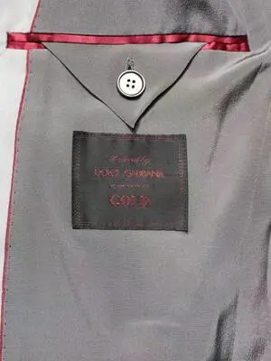 Dolce & Gabbana Gold Notched-lapel Single-breasted Suit