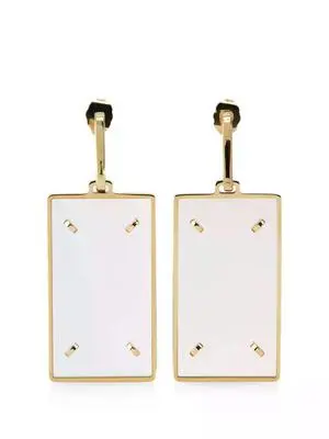 MAISON MARGIELA Rectangular Drop Earrings - Gold