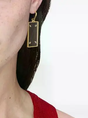 MAISON MARGIELA Rectangular Drop Earrings