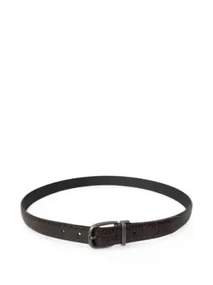 Dolce & Gabbana Perforated Leather Belt - Brown