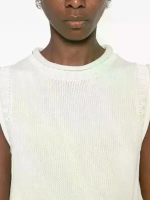 Loulou De Saison Effy Sleeveless Vest - White