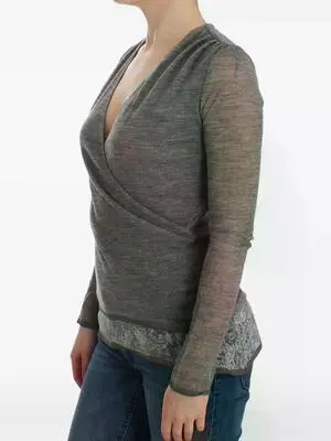 Ermanno Scervino Paisley Hem Wrap Top