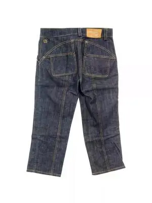 LOUIS VUITTON Monogram Print Straight Leg Jeans