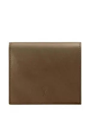 AMI Paris Cowhide-leather Bifold Wallet With De Coeur - Green