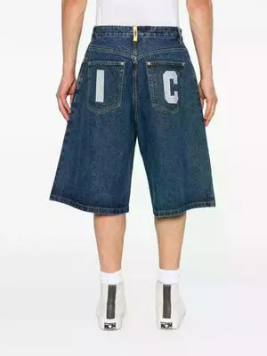 ICECREAM Running Dog Patch Denim Shorts