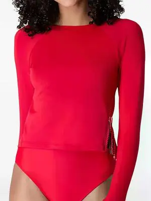 WATSKIN Sasha Side-zip Long-sleeve T-shirt