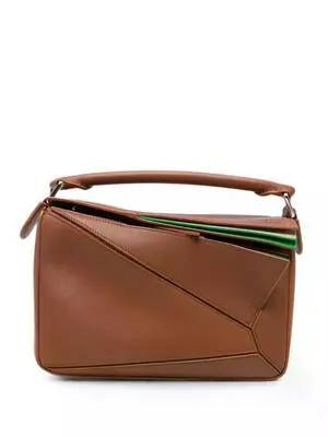 Loewe Leather Tote Bag - Brown