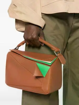 Loewe Leather Tote Bag - Brown