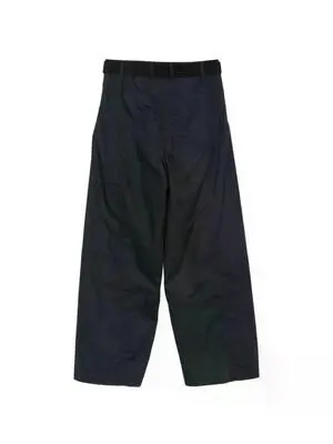 Plan C Belted Panelled Trousers