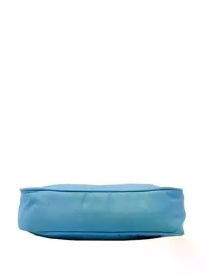 Prada Mini Tessuto Re-edition Shoulder Bag - Blue
