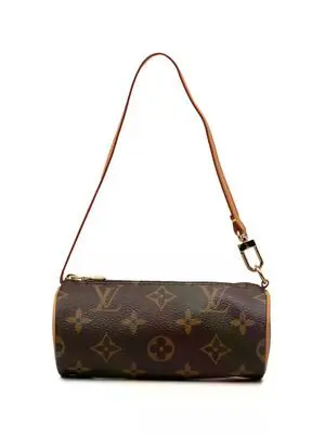 LOUIS VUITTON Monogram Canvas Papillon Pochette Handbag - Brown