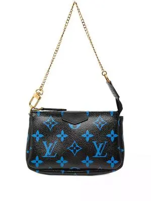 LOUIS VUITTON Monogram Mini Pochette Accessories Handbag - Black