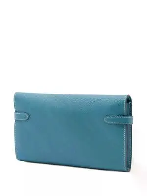 Hermès Epsom Kelly Long Wallet - Blue