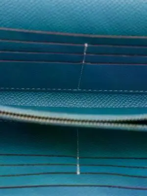 Hermès Epsom Kelly Long Wallet - Blue