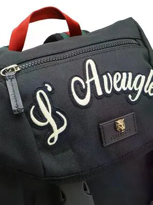 Gucci Techno Canvas Backpack With Embroidery