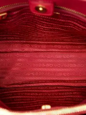 Prada Saffiano Lux Galleria Satchel - Red