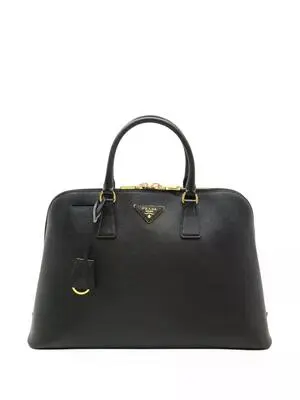 Prada Saffiano Lux Promenade Satchel - Black