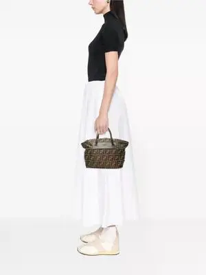 Fendi Zucca Canvas Handbag