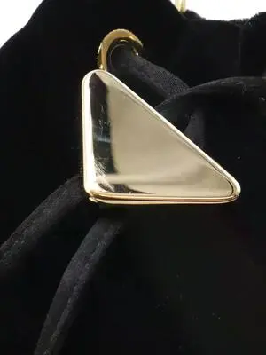 Prada Mini Velluto Drawstring Pouch Crossbody Bag