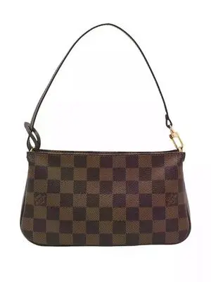 LOUIS VUITTON Damier Ebene Navona Shoulder Bag - Brown