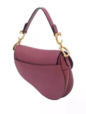 Dior Mini Goatskin Saddle Bag Satchel - Pink