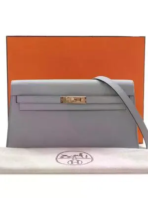 Hermès Epsom Kelly Elan Shoulder Bag - Grey