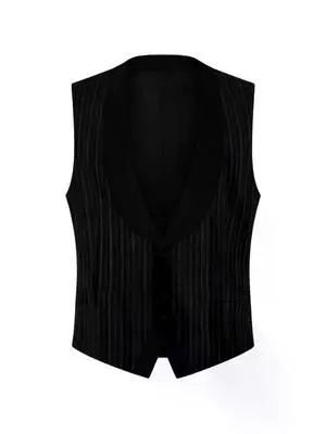 Dolce & Gabbana Pinstripe Pattern Shawl-lapel Waistcoat
