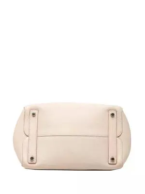 Dior Grained Calfskin Open Bar Tote Satchel - Brown